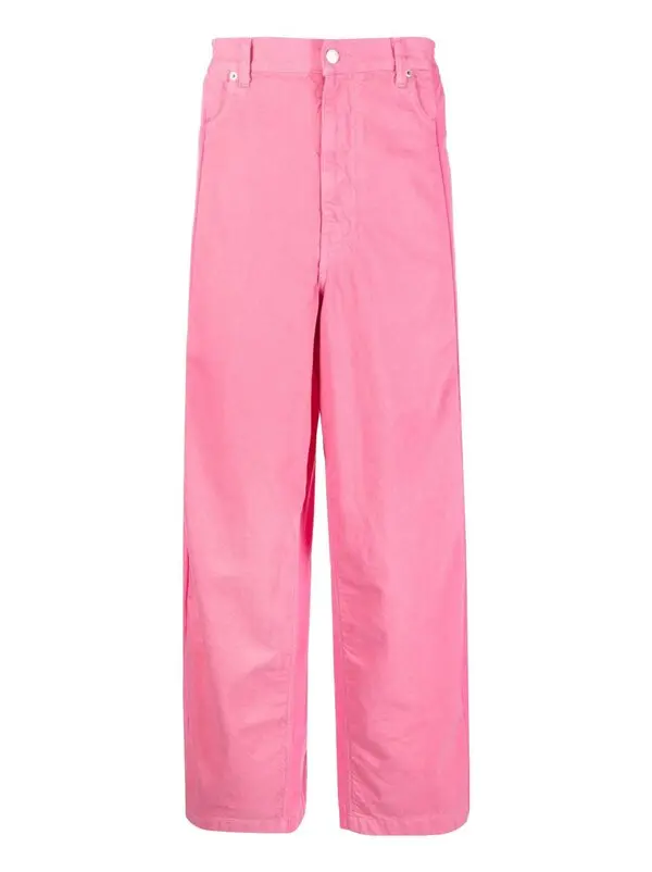 AMBUSH Panelled Wide-leg Trousers - Pink