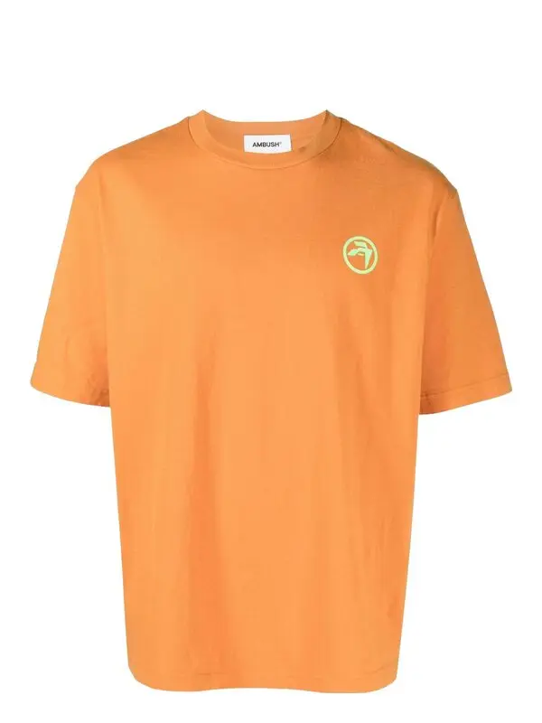 AMBUSH Logo-print Crew-neck T-shirt - Orange