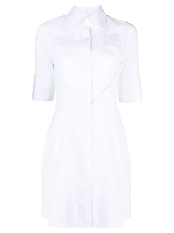 AMBUSH Cut-out Shirtdress - White