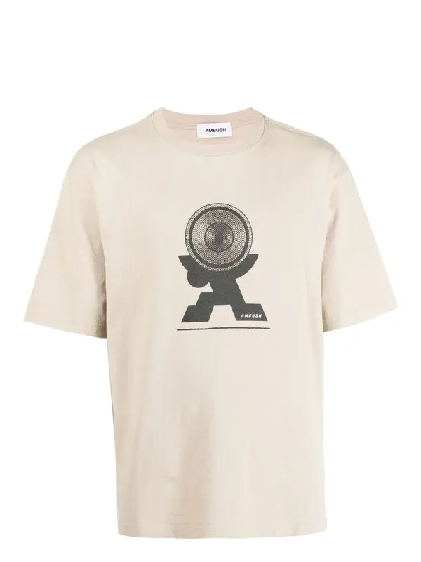 AMBUSH Sound Graphic-print T-shirt - Neutrals