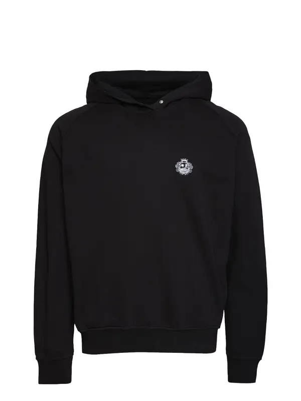 Bally Graphic-print Cotton Hoodie - Black