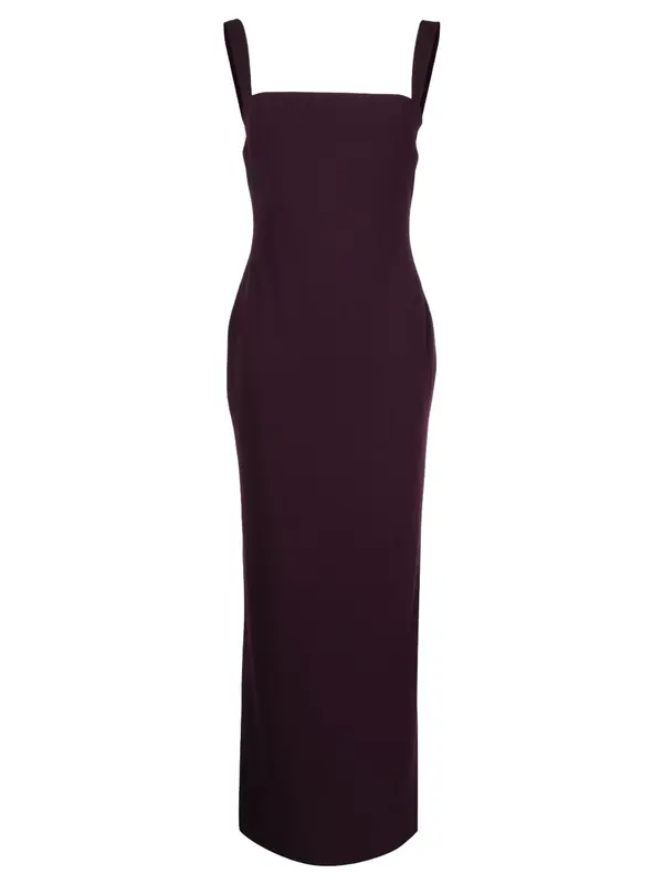 Solace London Joni Square-neck Gown - Purple