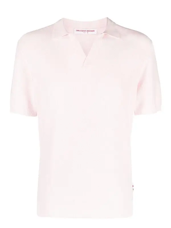 Orlebar Brown Horton Cotton Polo Shirt - Pink