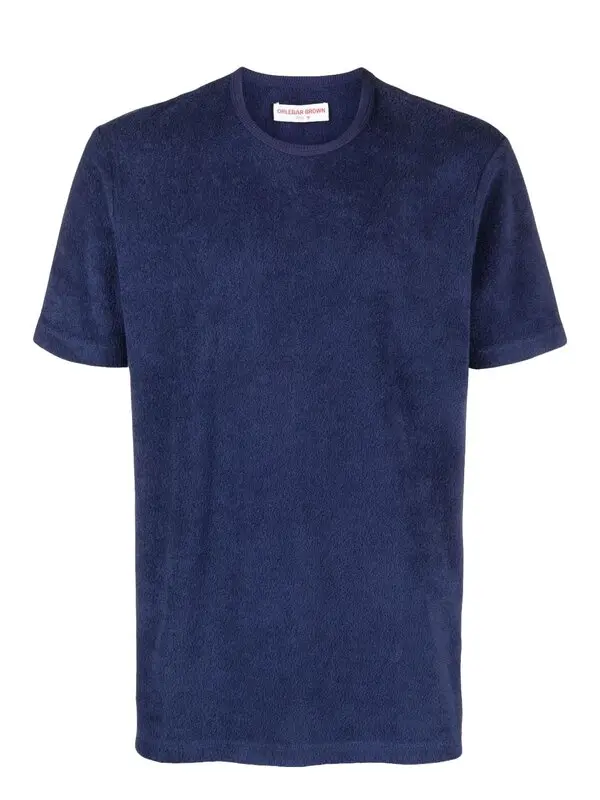 Orlebar Brown Nicolas Terry-cloth Effect T-shirt - Blue