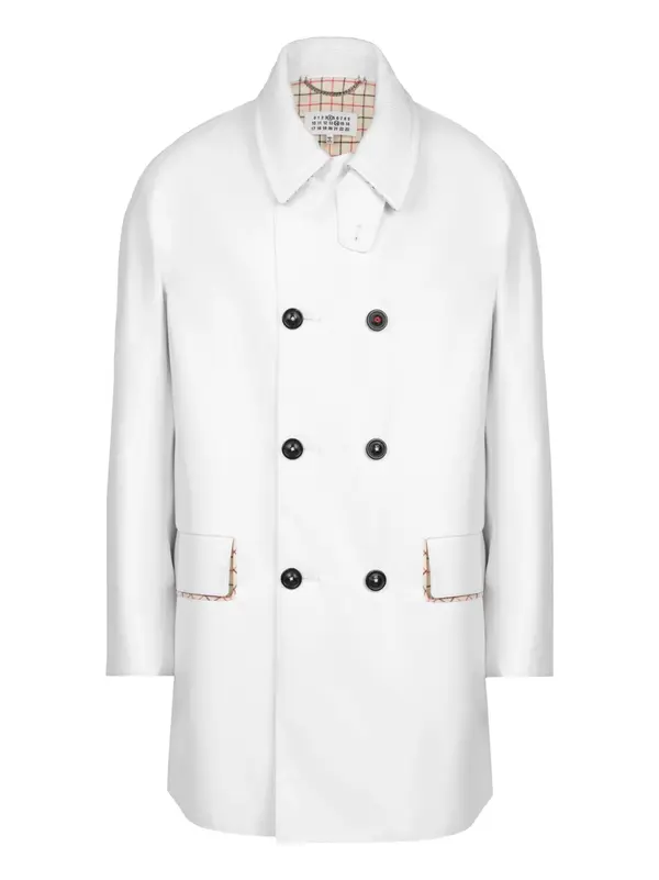 MAISON MARGIELA Double-breasted Coat - White
