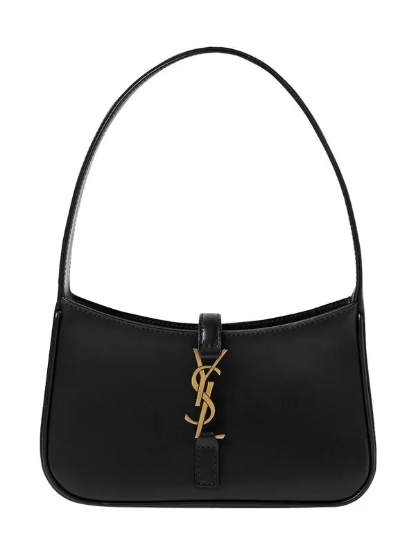 Saint Laurent Le 5 À 7 Leather Shoulder Bag - Black