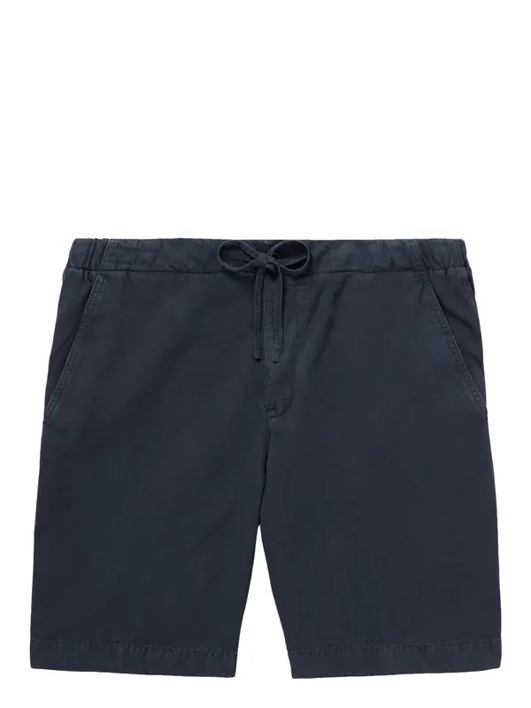 Loro Piana Straight-leg Cotton-blend Bermuda Shorts - Blue