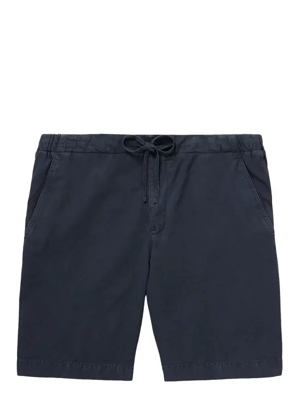 Loro Piana Straight-leg Cotton-blend Bermuda Shorts - Blue