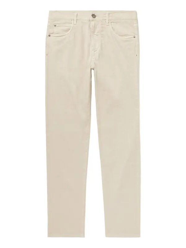 Loro Piana Slim-fit Straight-leg Trousers - Neutrals