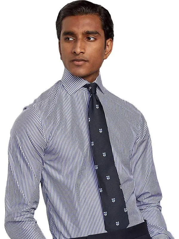 Ralph Lauren Bengal-stripe French Cuff Shirt - Blue And White