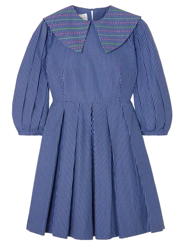 Sindiso Khumalo Miss Toni Pleated Mini Dress - Blue