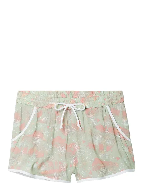Paradised Hanna Printed Voile Shorts - Sage Green