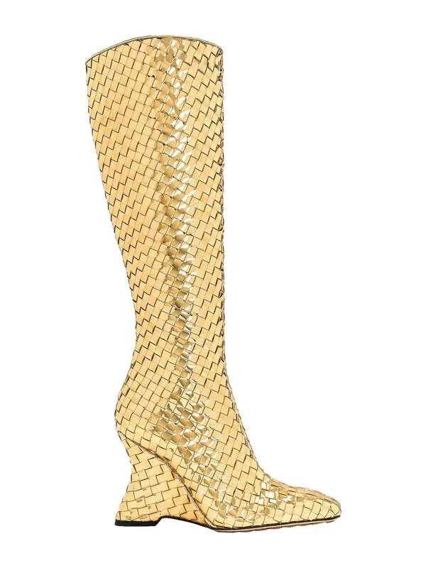 Bottega Veneta Comet Mirror Boots - Gold