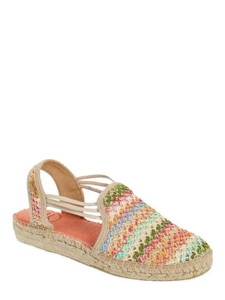 TONI PONS Noa Espadrille Wedge - Natural Multi