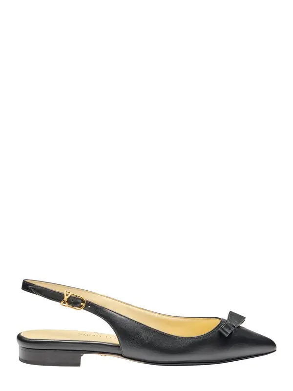 Sarah Flint Natalie Slingback Ballet Flat - Black Calf