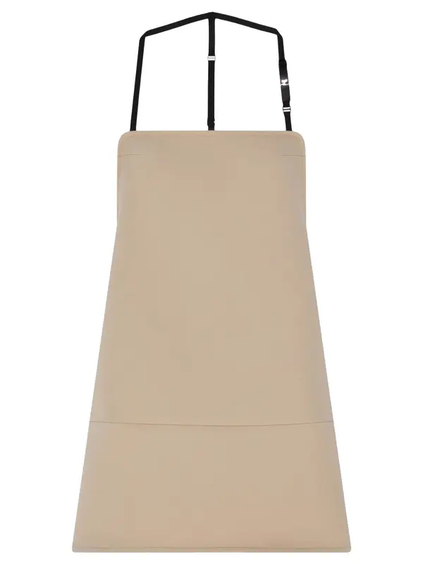COURREGES Backless Twill Mini Dress - Neutrals