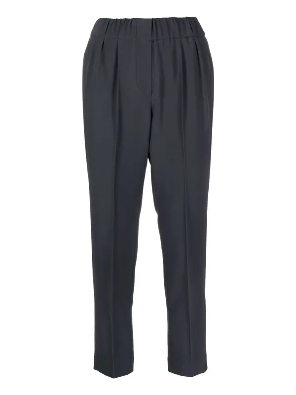 Brunello Cucinelli Cropped Tailored Trousers - Blue