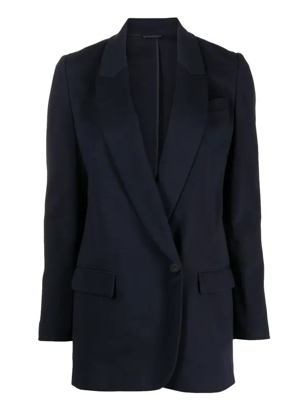 Brunello Cucinelli Single-breasted Tailored Jacket - Blue