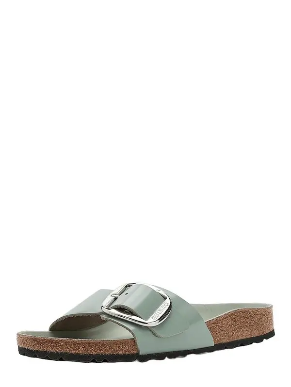 BIRKENSTOCK Madrid Big Buckle High Shine Sandals - Gray