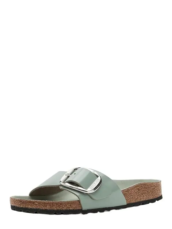 BIRKENSTOCK Madrid Big Buckle High Shine Sandals - Pure Sage