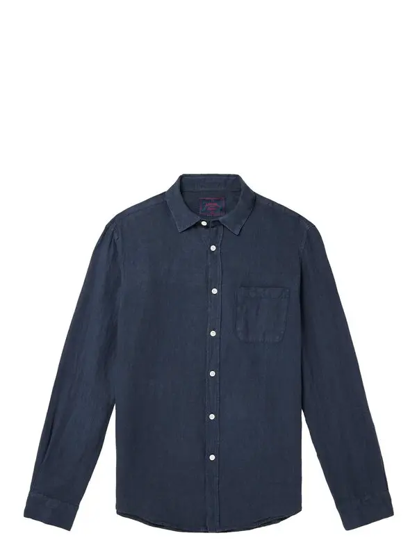 Portuguese Flannel Linen Shirt - Blue