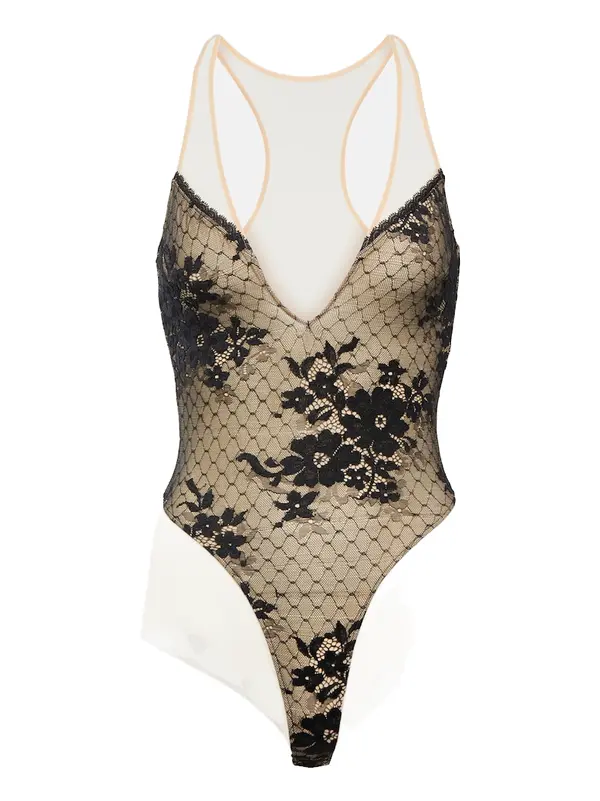 Wolford X N21 Monica Lace-paneled Bodysuit - Multicoloured