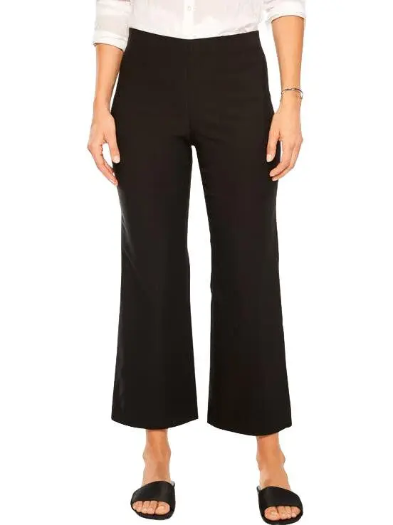 NIC+ZOE Wonderstretch Wide-leg Pants - Black Onyx