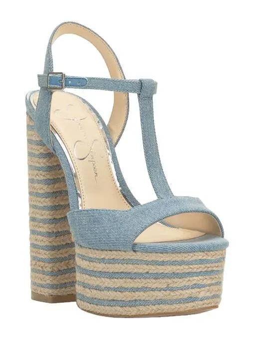 Jessica Simpson Espadrille Platform Sandal - Medium Blue
