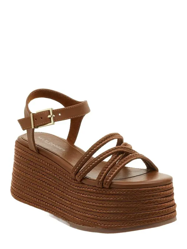 KELSI DAGGER BROOKLYN Mend Platform Wedge Sandal - Peanut