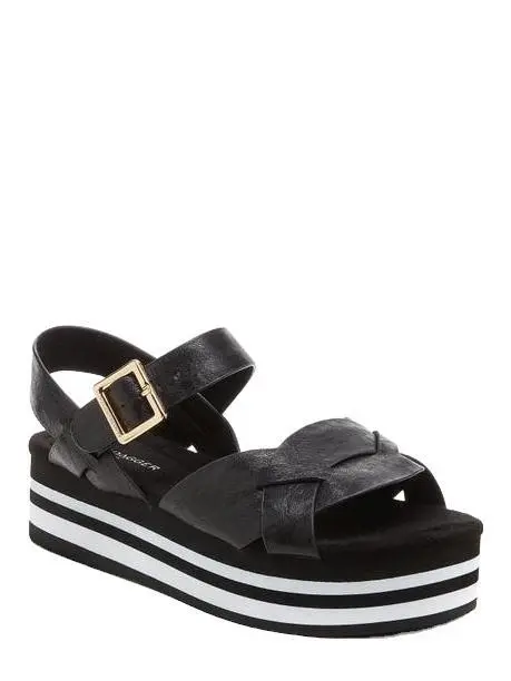 KELSI DAGGER BROOKLYN Breeze Platform Sandals - Black