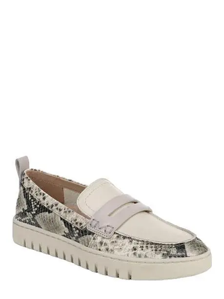 Vionic Uptown Hybrid Penny Loafer - Cream Snake