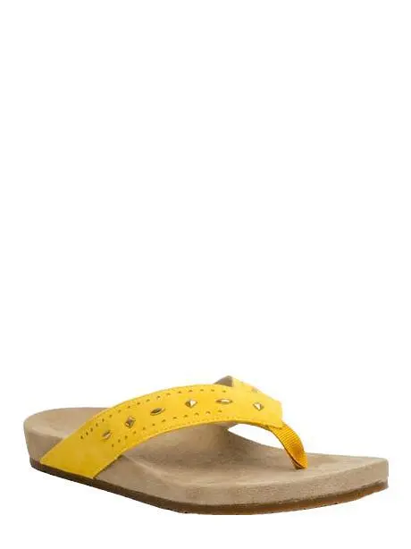 REVITALIGN Kena Studded Flip Flop - Mineral Yellow