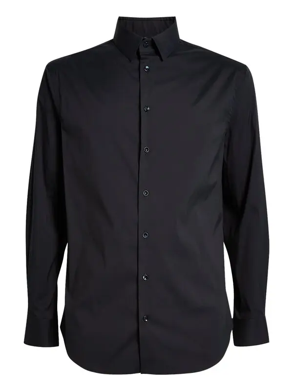 Giorgio Armani Linen Shirt - Blue