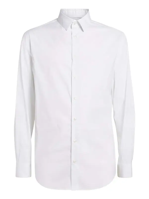 Giorgio Armani Cotton-blend Shirt - White
