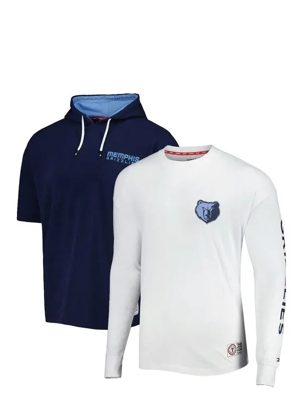 Tommy Hilfiger Memphis Grizzlies 2-piece T-shirt And Hoodie Set - Navy