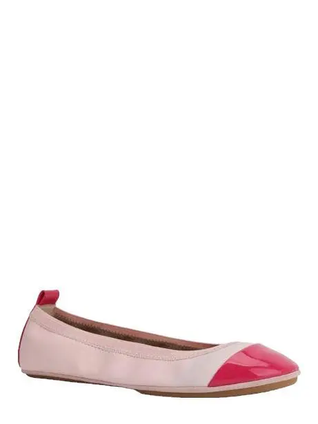 Yosi Samra Samara Foldable Ballet Flat - Light Pink/hot Pink