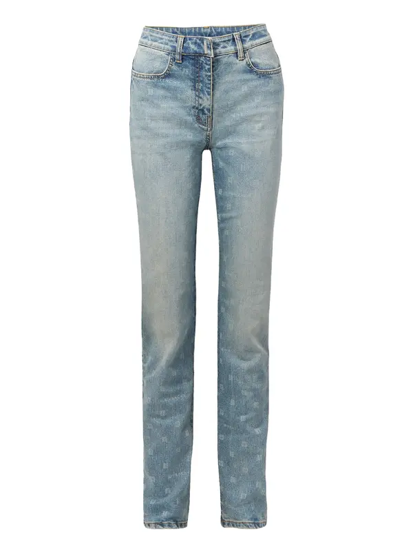 Givenchy Printed High-rise Skinny Jeans - Blue