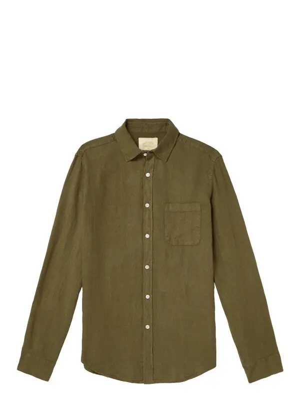 Portuguese Flannel Linen Shirt - Green