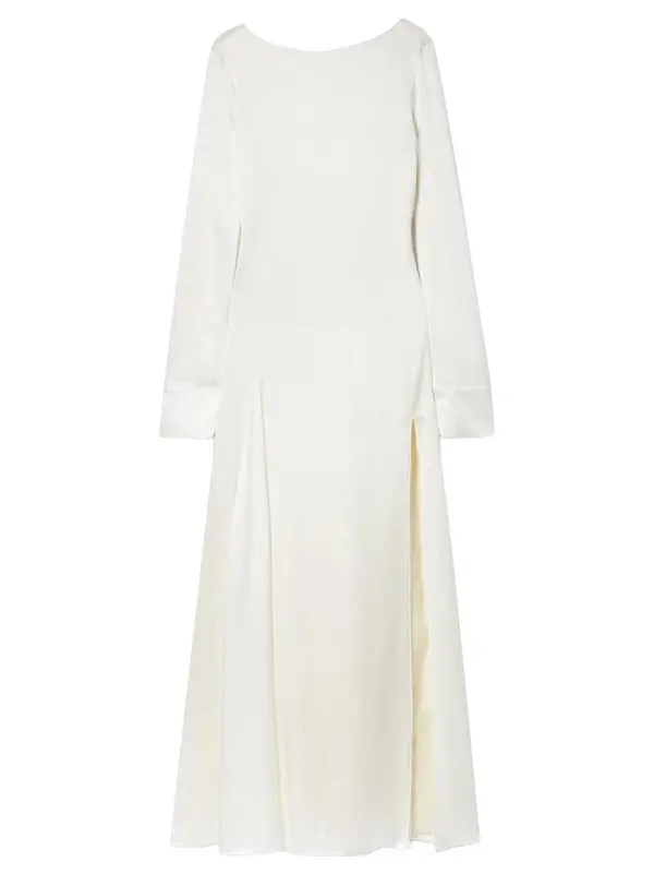 Bite Studios Silk-satin Maxi Dress - Ivory
