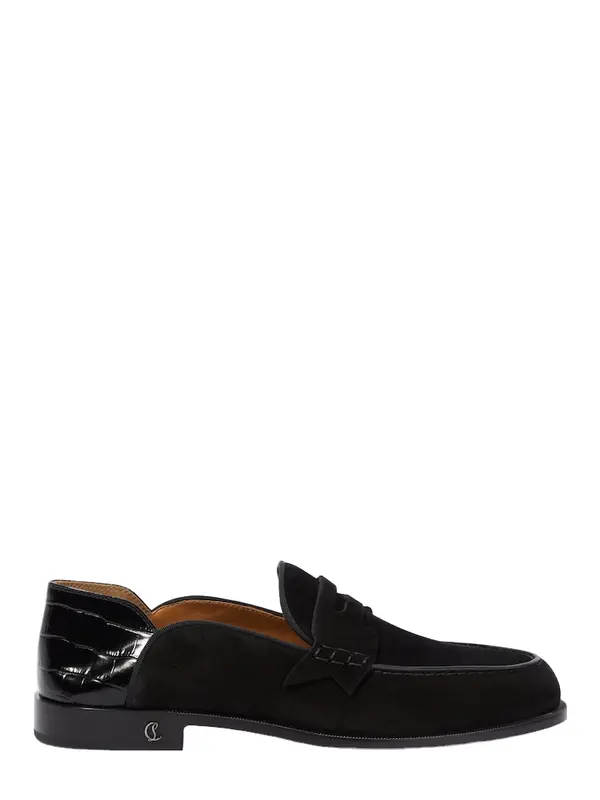 CHRISTIAN LOUBOUTIN Penny No Back Loafers - Black