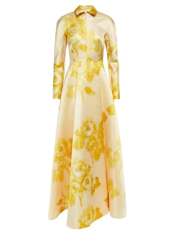 EMILIA WICKSTEAD Rue Floral Gown - Yellow