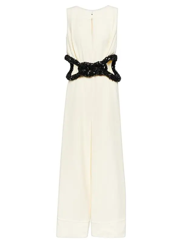 JIL SANDER Knotted Cutout Gown - White