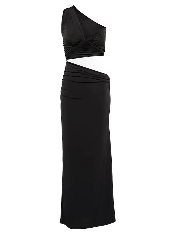 Jade Swim Yana One-shoulder Maxi Dress - Black