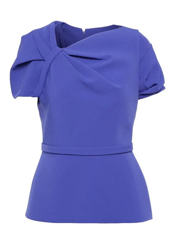 Safiyaa Cassiopeia Crêpe Top - Blue