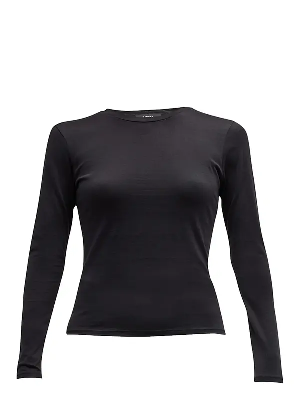 Theory Tiny Tee Long-sleeve T-shirt - Black