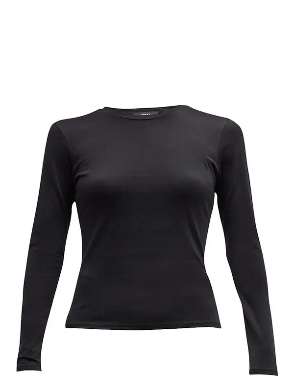 Theory Tiny Tee Long-sleeve T-shirt - Black