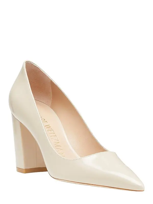 STUART WEITZMAN 85 Pointed Toe Pumps - Dune