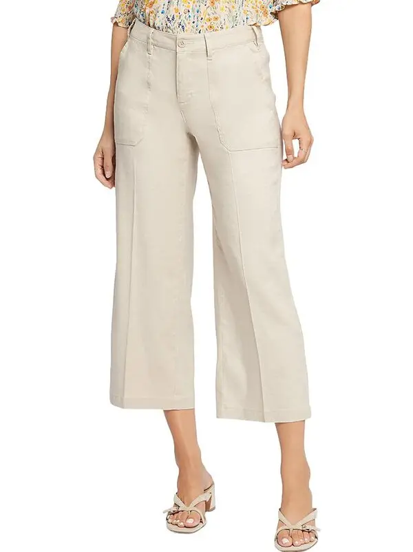 NYDJ Wide-leg Cropped Pants - Feather