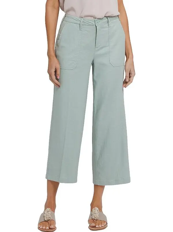 NYDJ Wide-leg Cropped Trousers - Tomatillo