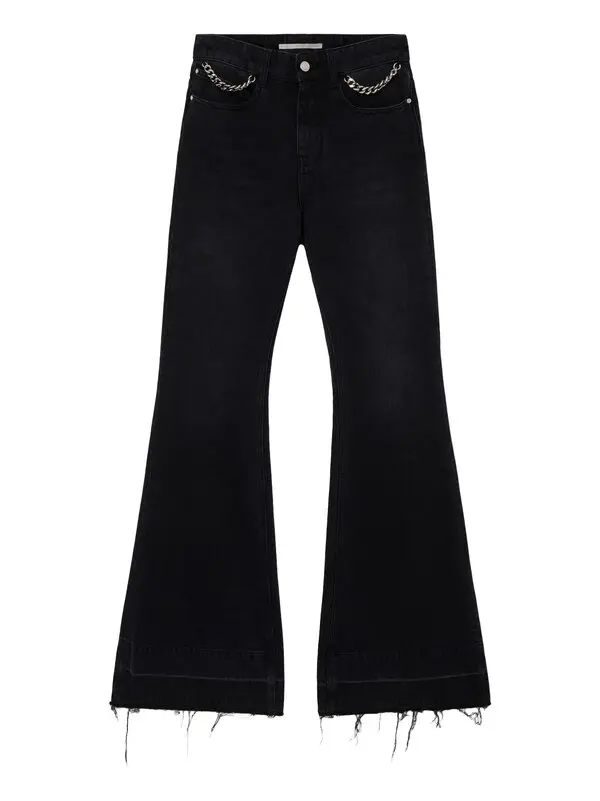 Stella McCartney Falabella Flared Leg Jeans - Black